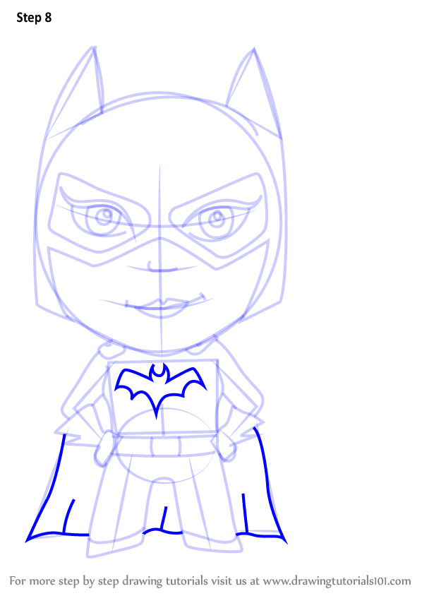 How to Draw Kawaii Batgirl (Kawaii Characters) Step by Step ...