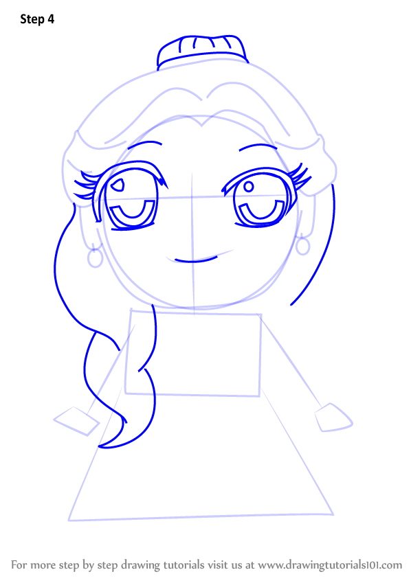 How to Draw Kawaii Belle from Beauty and the Beast (Kawaii Characters ...