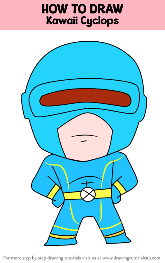How to Draw Kawaii Cyclops (Kawaii Characters) Step by Step ...
