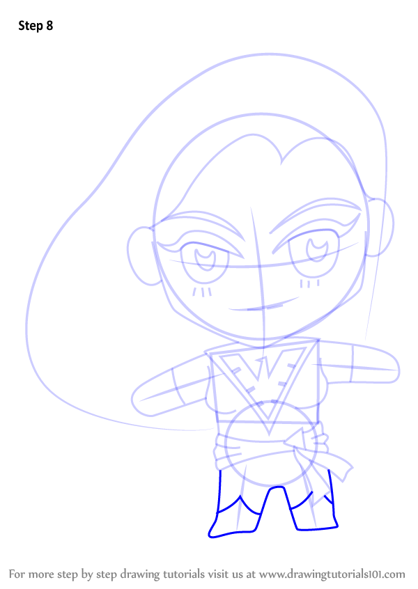 How to Draw Kawaii Jean Grey (Kawaii Characters) Step by Step ...