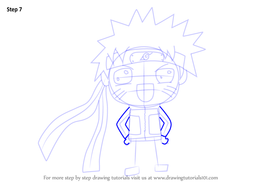 How to Draw Kawaii Naruto Uzumak (Kawaii Characters) Step by Step ...