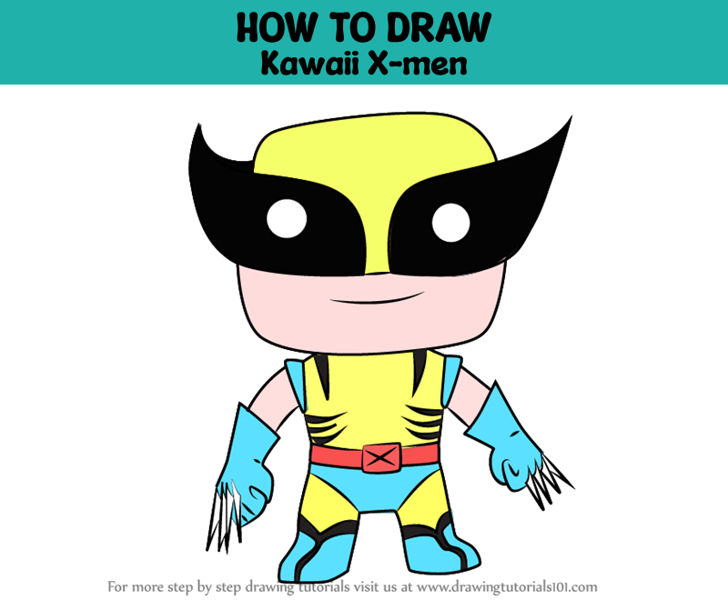 How to Draw Kawaii X-men (Kawaii Characters) Step by Step ...