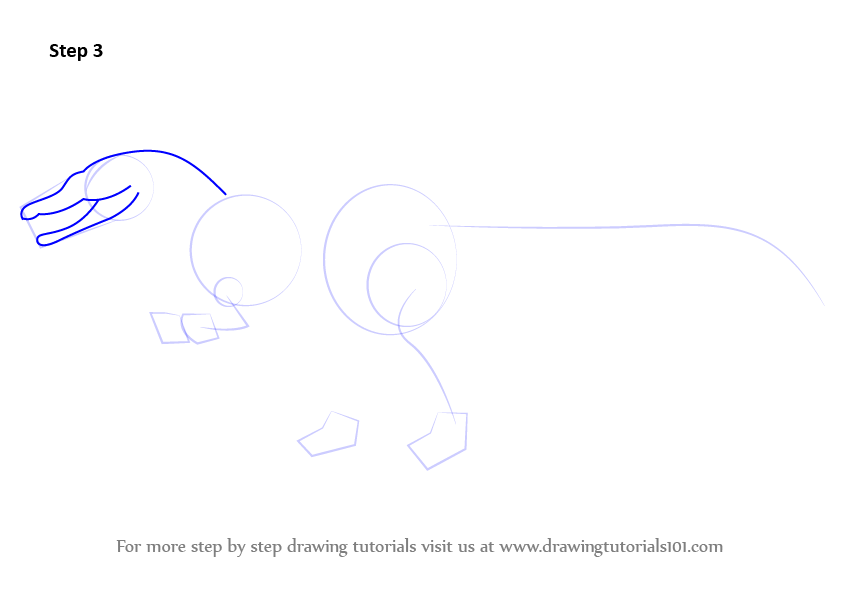 How to Draw a Baryonyx (Dinosaurs) Step by Step | DrawingTutorials101.com
