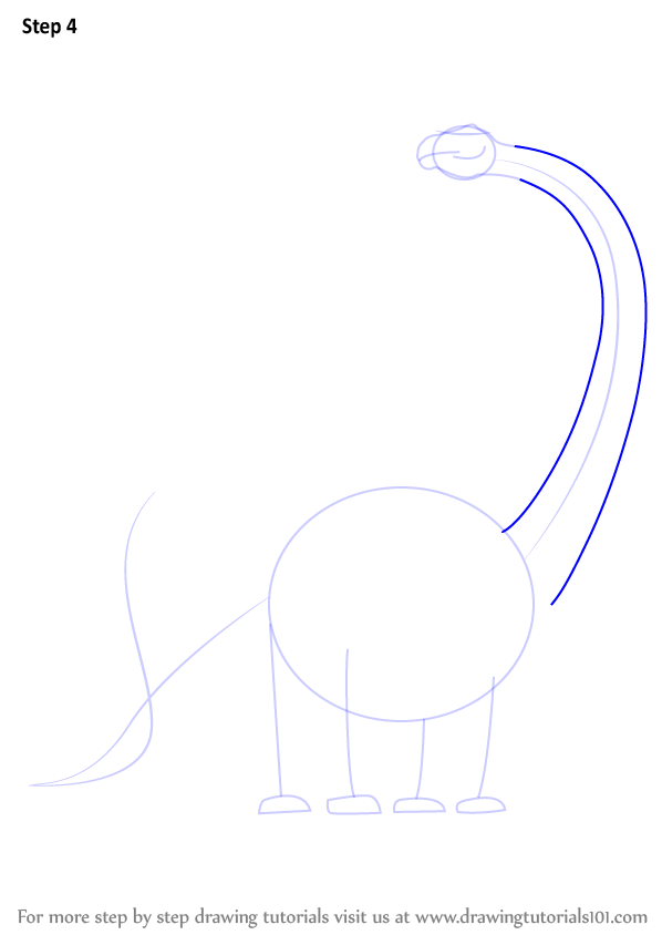 How to Draw a Dinosaur (Dinosaurs) Step by Step | DrawingTutorials101.com
