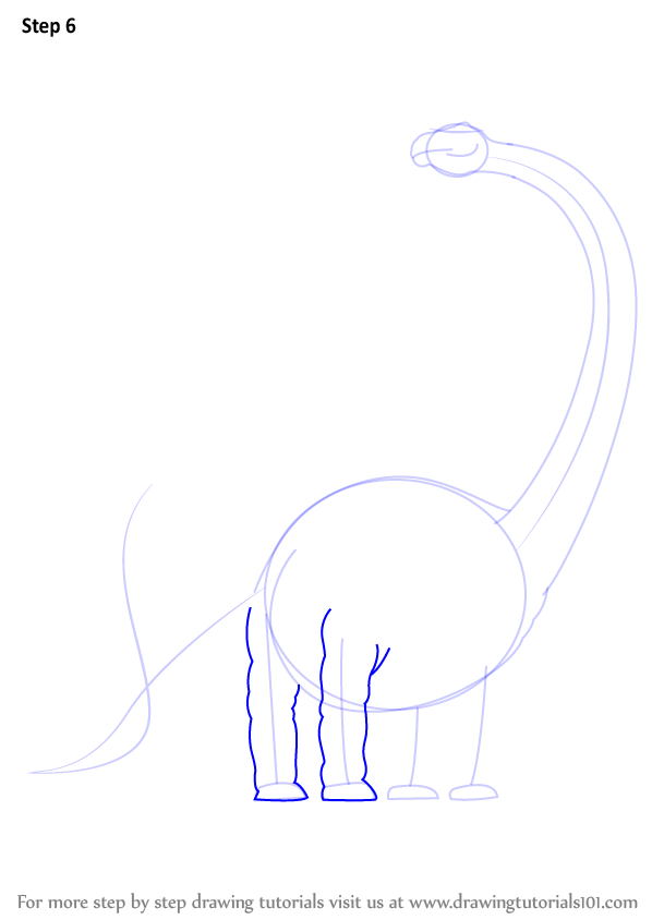 How to Draw a Dinosaur (Dinosaurs) Step by Step | DrawingTutorials101.com
