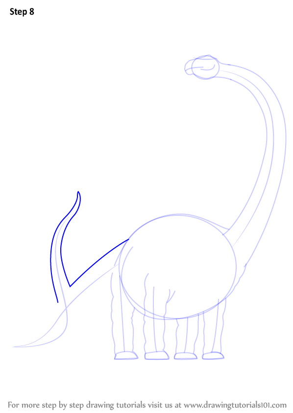 How to Draw a Dinosaur (Dinosaurs) Step by Step | DrawingTutorials101.com