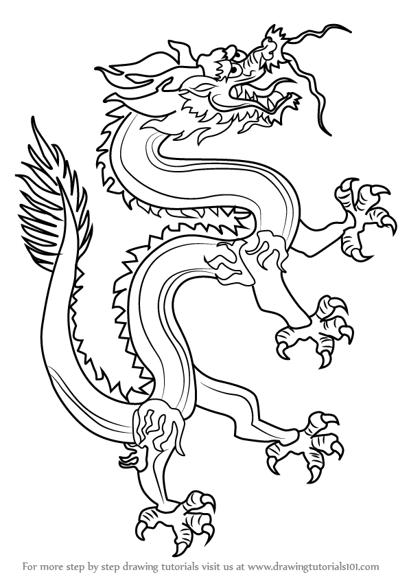 How To Draw A Chinese Dragon Dragons Step By Step How To Draw A Chinese Dragon Dragons Step By Step