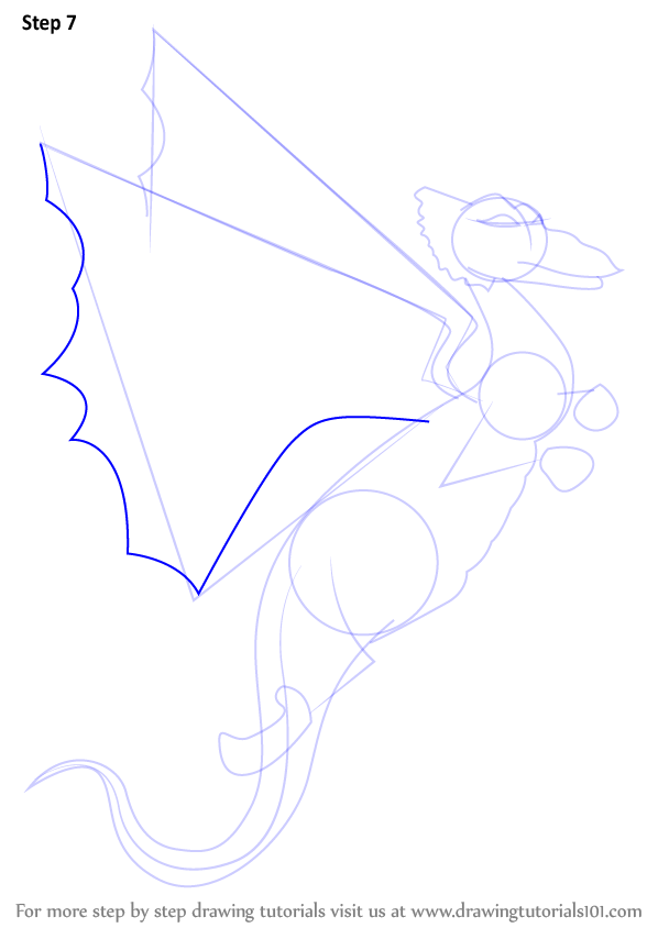 How to Draw a Flying Dragon (Dragons) Step by Step ...