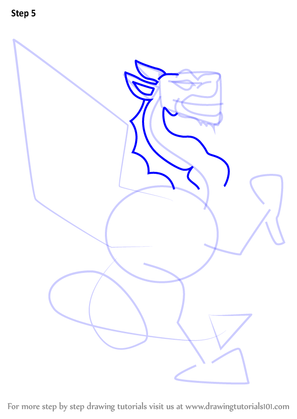 How to Draw a Wyvern (Dragons) Step by Step | DrawingTutorials101.com