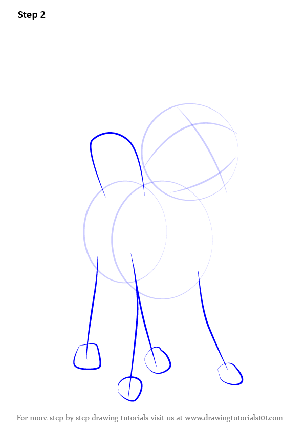 How to Draw Rudolph the Red-Nosed Reindeer (Other Creatures) Step by ...