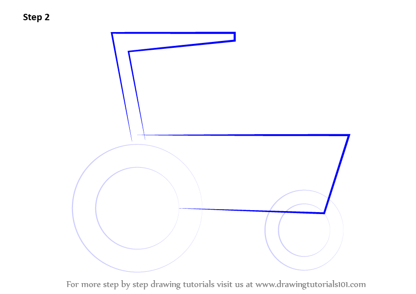 How to Draw a Tractor for Kids (Agricultural) Step by Step ...