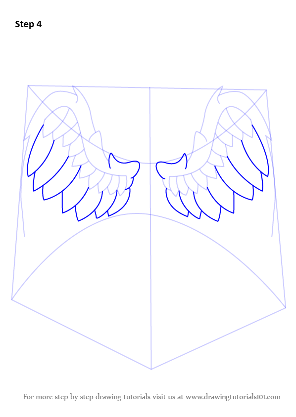 How to Draw Angel Wings (Angels) Step by Step | DrawingTutorials101.com
