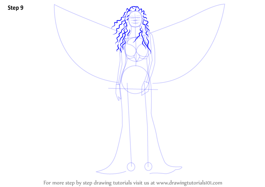 How to Draw an Angel with Sword (Angels) Step by Step | DrawingTutorials101.com