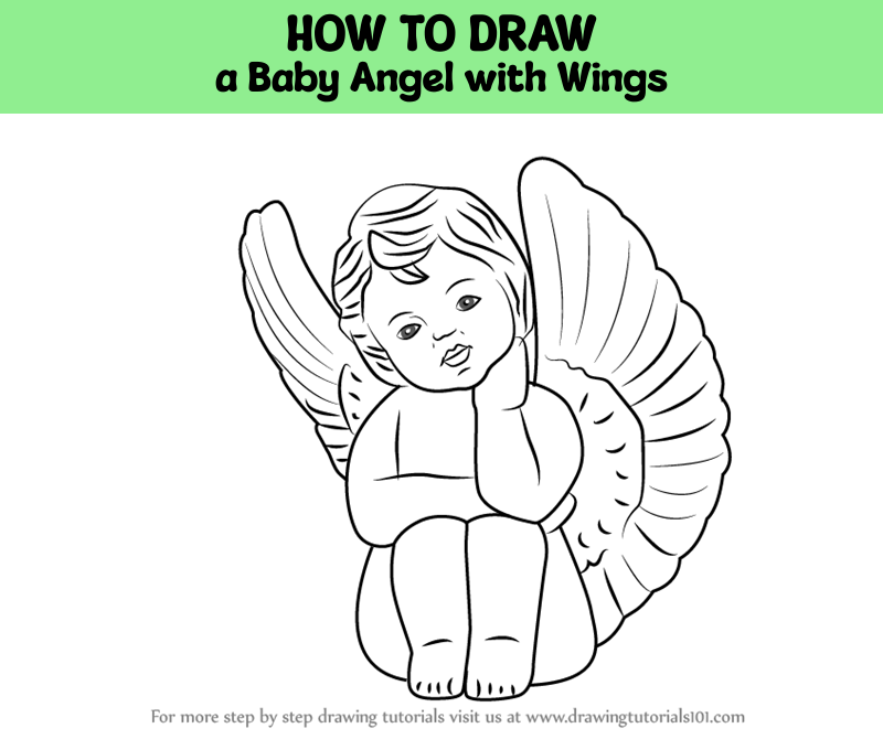 Easy Baby Angel Drawings 1,900+ Baby Angel Drawing Stock