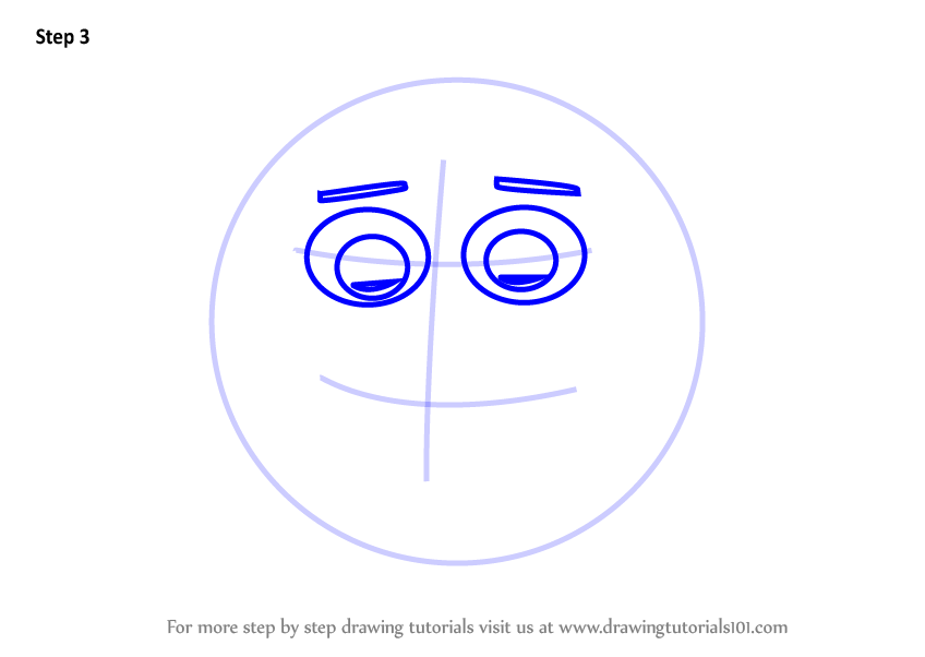How to Draw Smiley Emoji (Emoticons) Step by Step | DrawingTutorials101.com