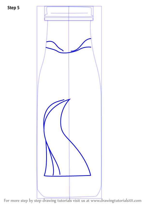 How to Draw Bottled Frappuccino (Everyday Objects) Step by Step | DrawingTutorials101.com