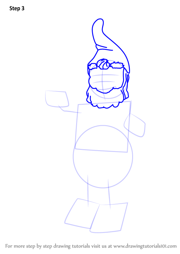 How to Draw Garden Gnome (Everyday Objects) Step by Step ...
