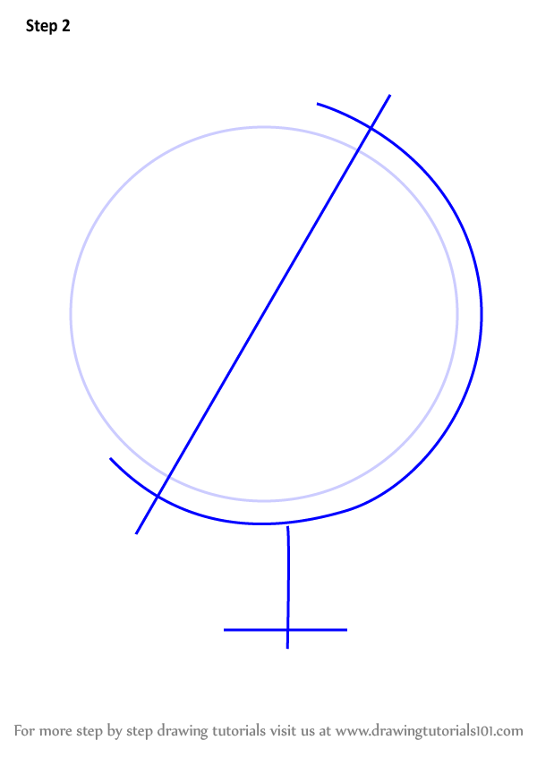 How to Draw a Globe on a Ball (Everyday Objects) Step by Step ...