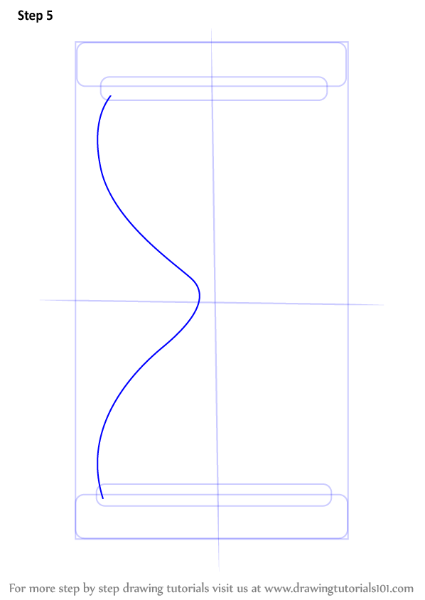 How to Draw an Hourglass (Everyday Objects) Step by Step | DrawingTutorials101.com