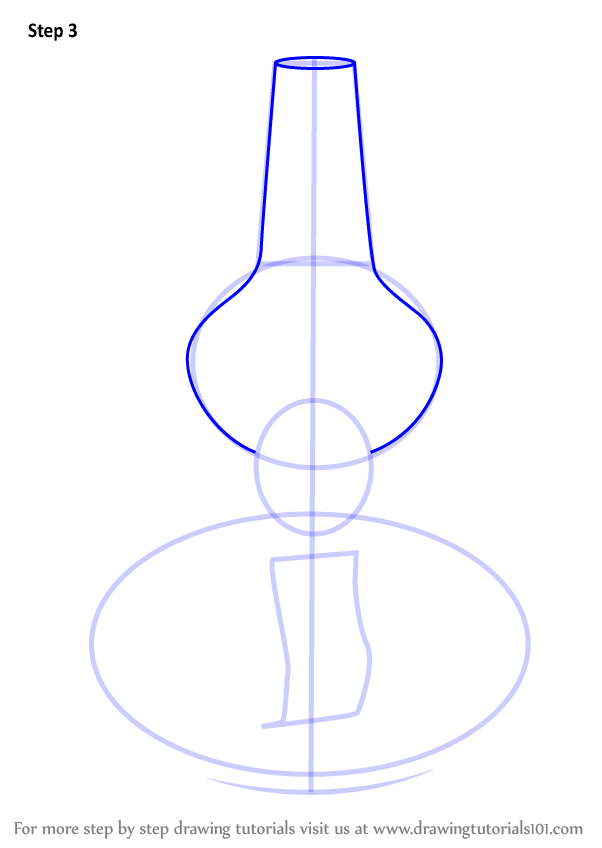 How to Draw Kerosene Lamp (Everyday Objects) Step by Step ...