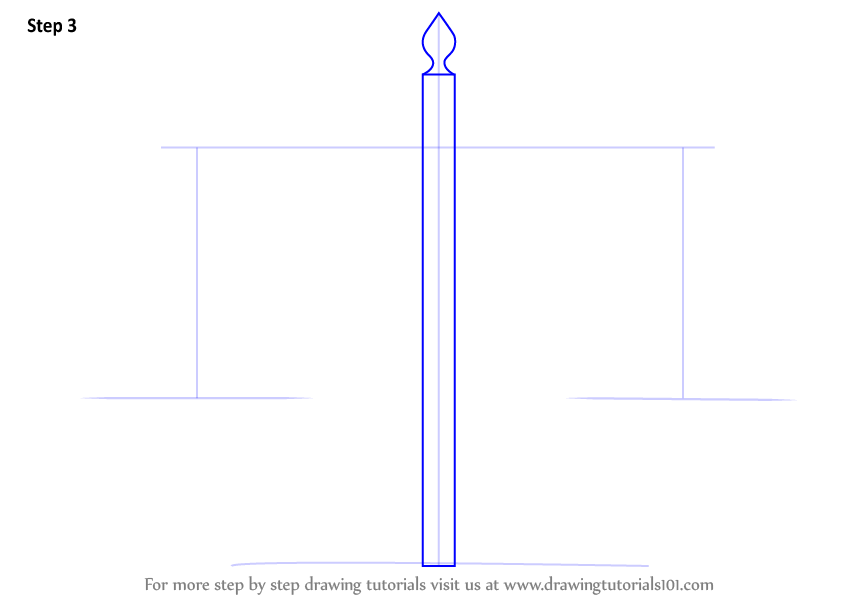 How to Draw Scales of Justice (Everyday Objects) Step by Step ...