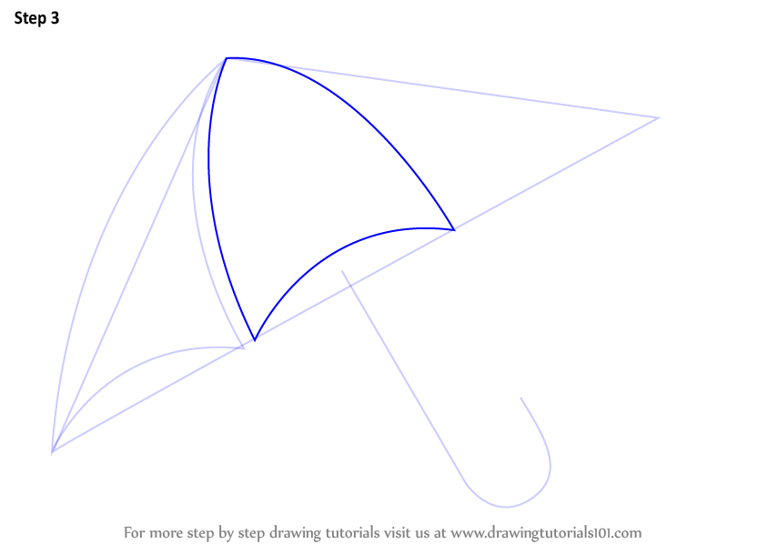 How to Draw an Umbrella Easy (Everyday Objects) Step by Step ...