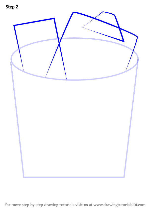 How to Draw Wastebasket (Everyday Objects) Step by Step ...