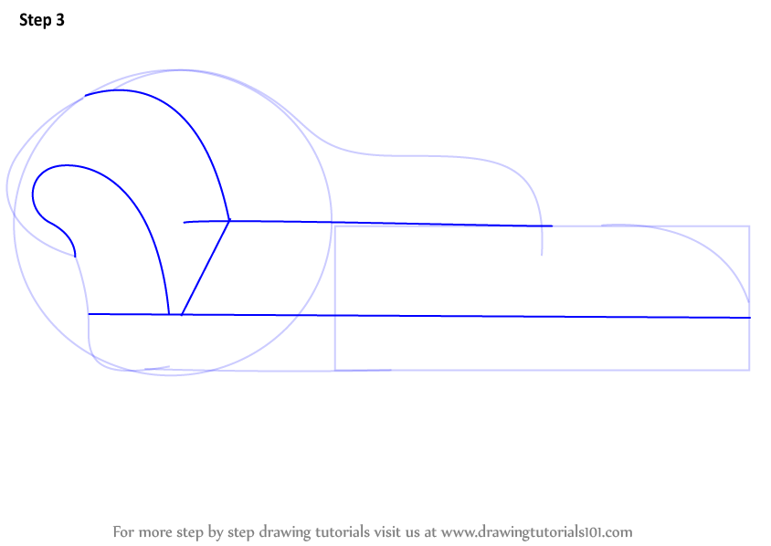 How to Draw a Chaise Lounge (Furniture) Step by Step ...
