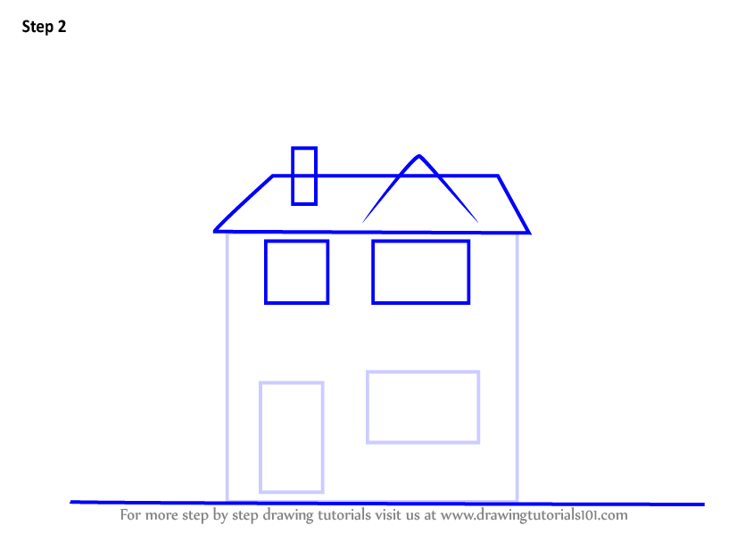 How to Draw a House (Houses) Step by Step | DrawingTutorials101.com