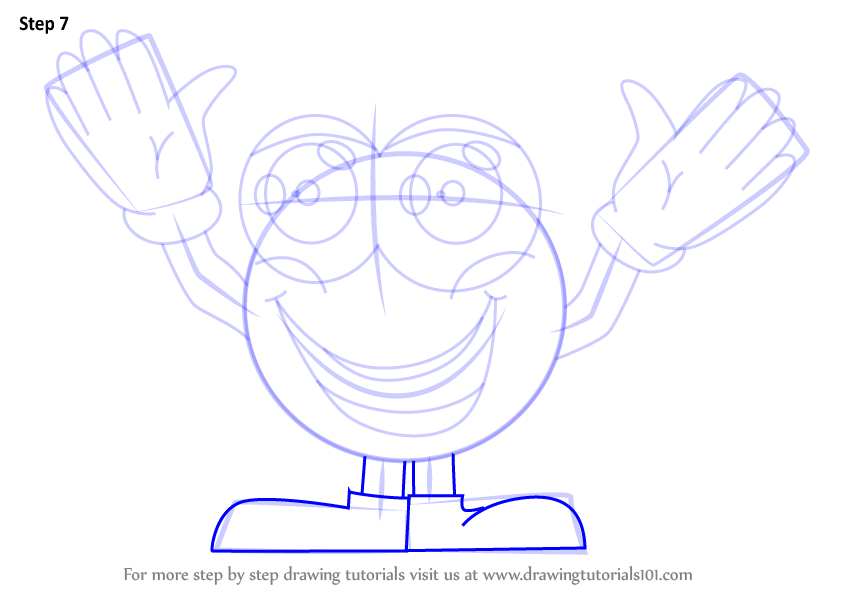 How to Draw a Cartoon Smiley (Mascots) Step by Step ...