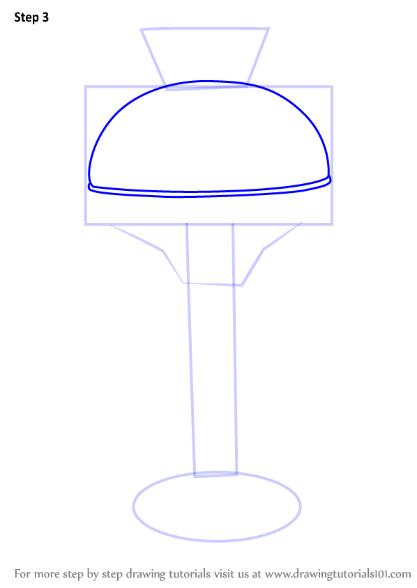 How to Draw Vintage Lamp v2 (Vintage Items) Step by Step ...