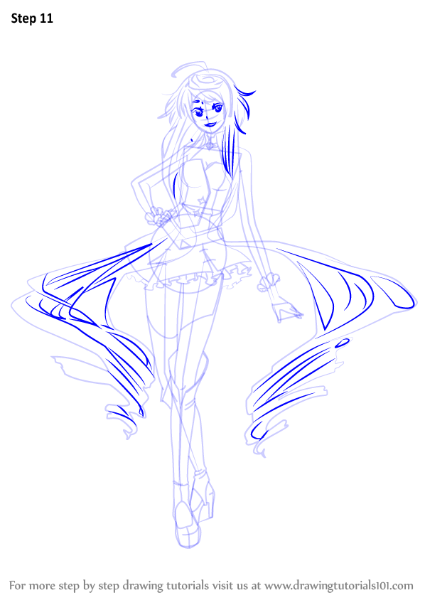 How to Draw MAIKA from Vocaloid (Vocaloid) Step by Step ...
