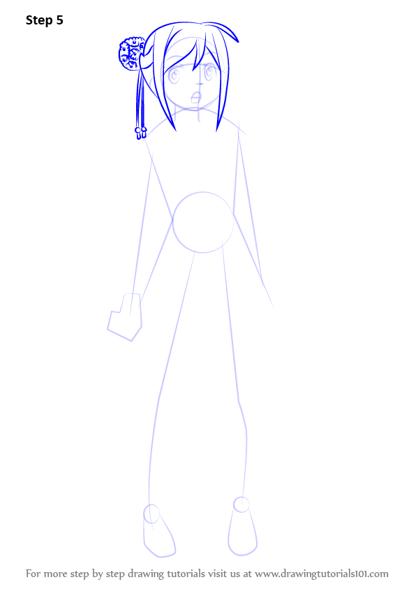 How to Draw Masaoka Azuki from Vocaloid (Vocaloid) Step by Step ...