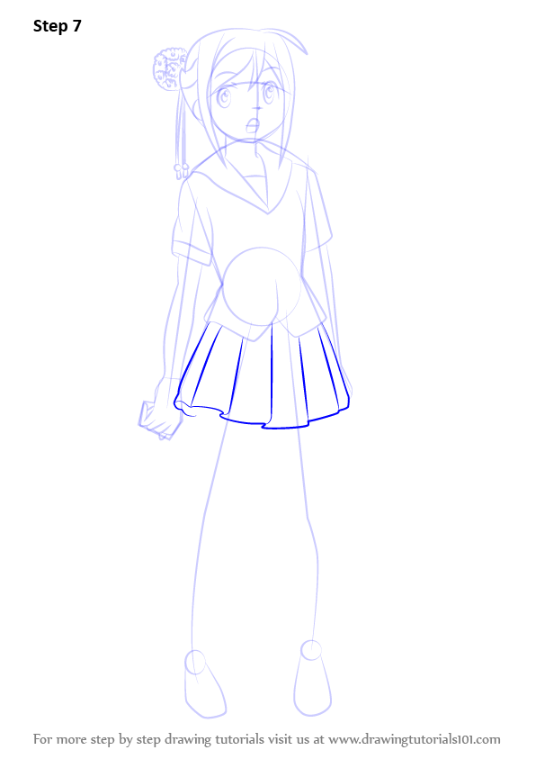 How to Draw Masaoka Azuki from Vocaloid (Vocaloid) Step by Step ...