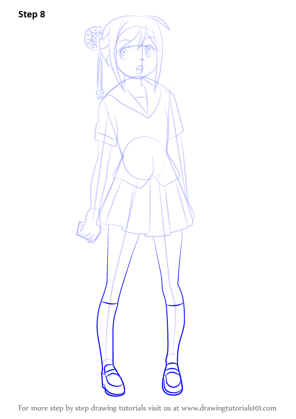 How to Draw Masaoka Azuki from Vocaloid (Vocaloid) Step by Step ...
