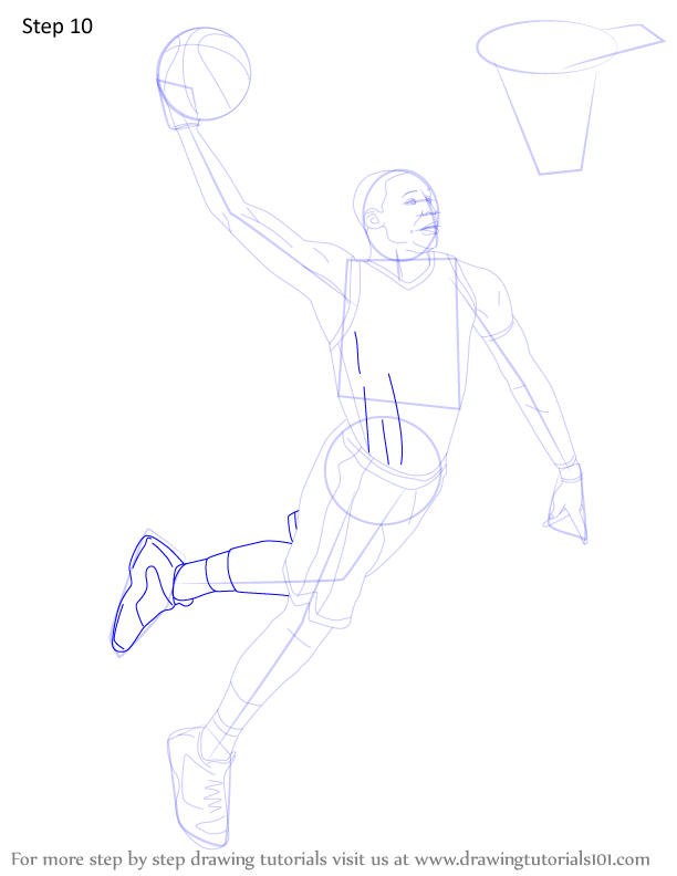 How to Draw Russell Westbrook Dunking (Basketball Players) Step by Step ...