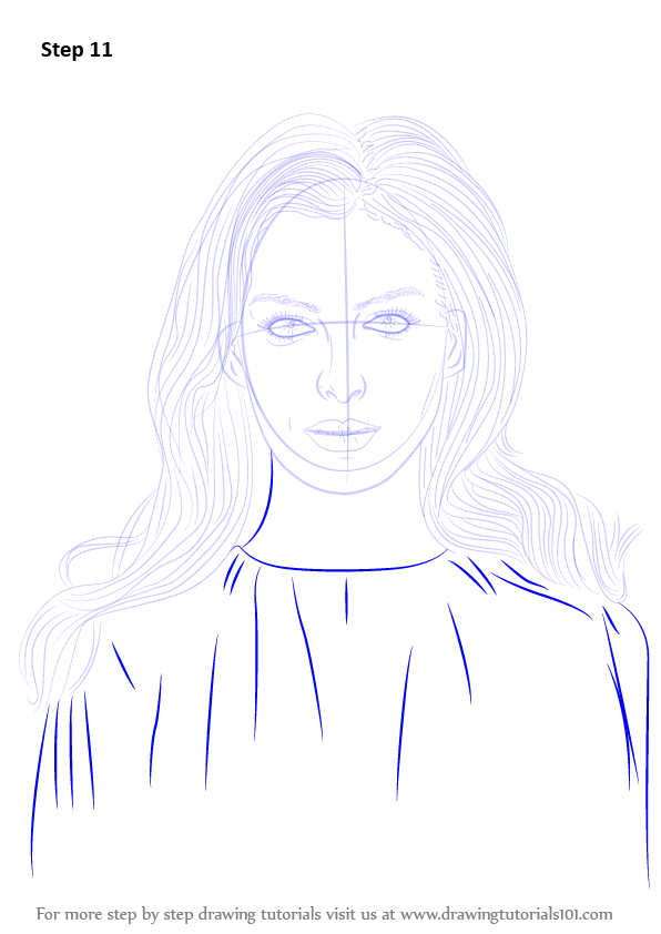 How to Draw Anne Hathaway (Celebrities) Step by Step ...