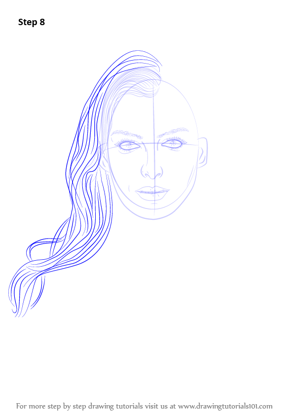 How to Draw Anne Hathaway (Celebrities) Step by Step ...