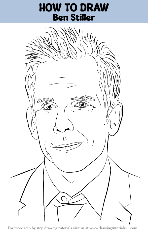 How to Draw Ben Stiller (Celebrities) Step by Step ...
