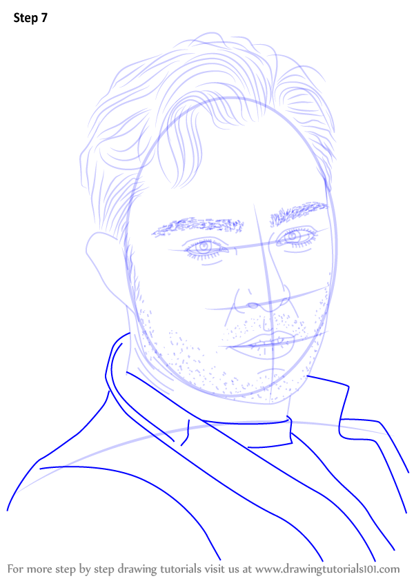 How to Draw Ed Westwick (Celebrities) Step by Step ...