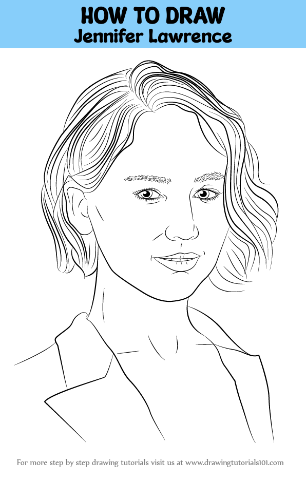 Tekening Van Jennifer Lawrence