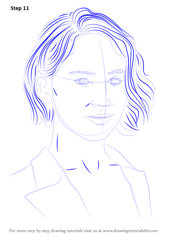 How to Draw Jennifer Lawrence (Celebrities) Step by Step ...