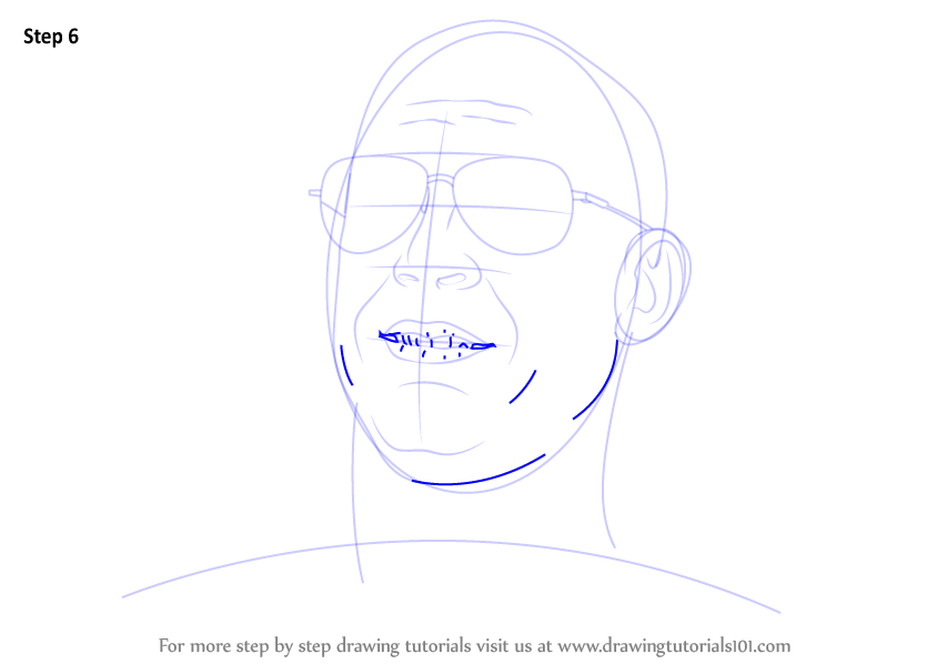 How to Draw Vin Diesel (Celebrities) Step by Step | DrawingTutorials101.com