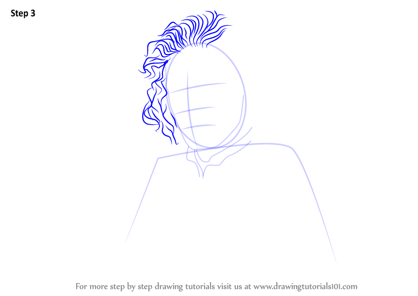 How to Draw Jon Snow (Characters) Step by Step | DrawingTutorials101.com
