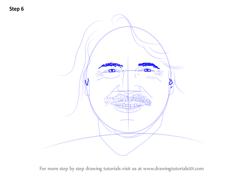 How to Draw Keith Lemon (Characters) Step by Step | DrawingTutorials101.com