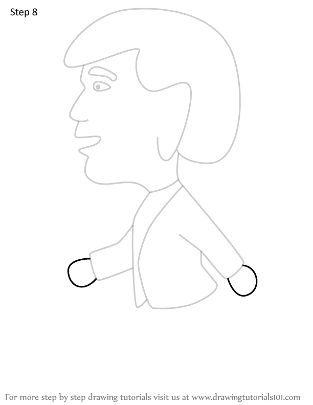 How to Draw Chibi Donald Trump Side View (Chibi People) Step by Step ...