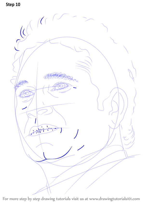How to Draw Sachin Tendulkar (Cricketers) Step by Step ...