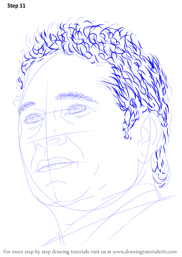 How to Draw Sachin Tendulkar (Cricketers) Step by Step ...