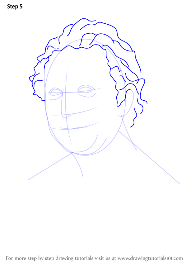 How to Draw Albert Einstein (Famous People) Step by Step ...
