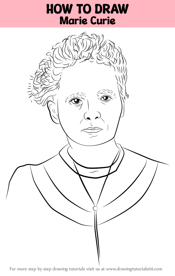 How to Draw Marie Curie (Famous People) Step by Step ...